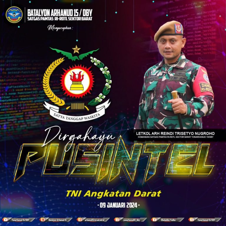 DIRGAHAYU PUSINTEL TNI ANGKATAN DARAT - YONARHANUD 15/DBY